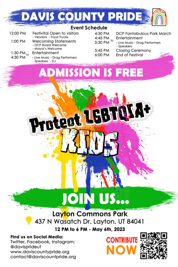Davis County PRIDE holding festival to show support for LGBTQ+ youth ...